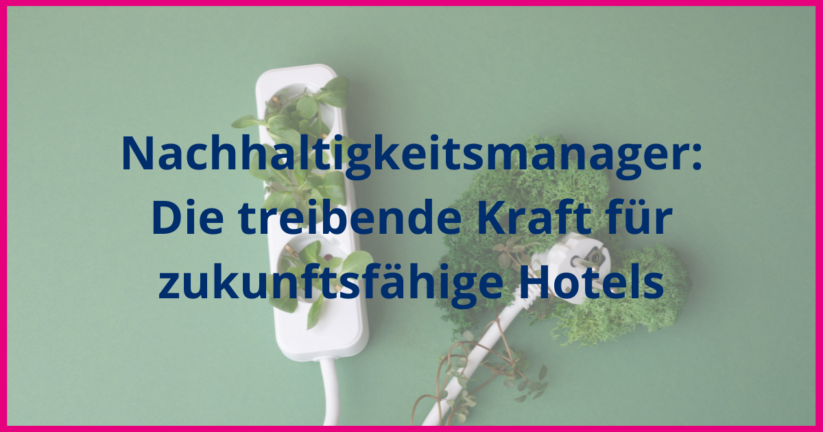 Nachhaltigkeitsmanager: Die treibende Kraft für zukunftsfähige Hotels